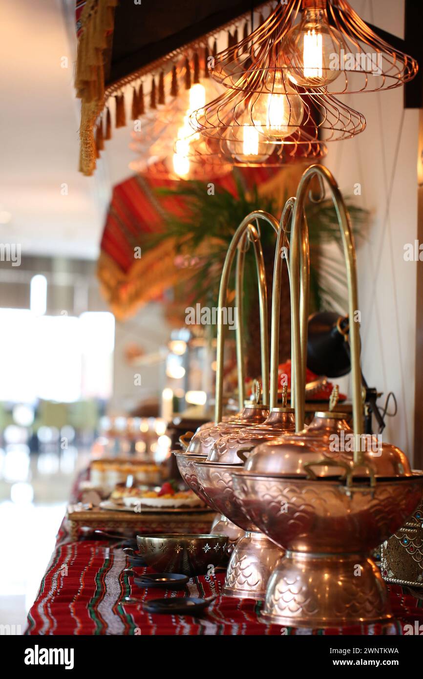 Ramadan iftar buffet in a restaurant Stock Photo - Alamy