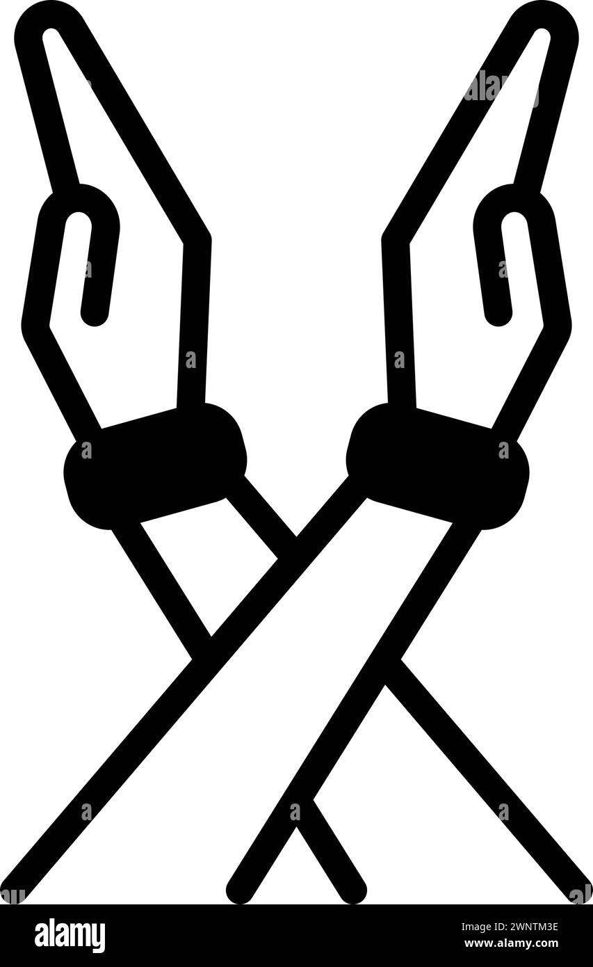 Crossed arms vector vectors Cut Out Stock Images & Pictures - Alamy