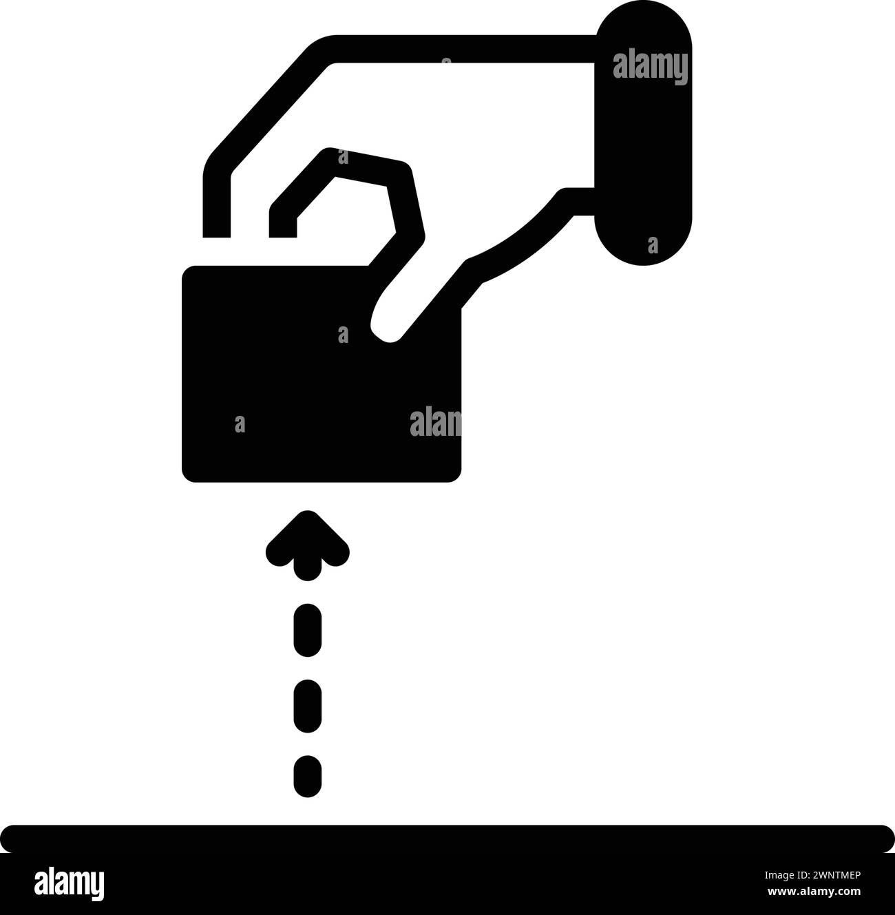 Pick me up silhouette Black and White Stock Photos & Images - Alamy