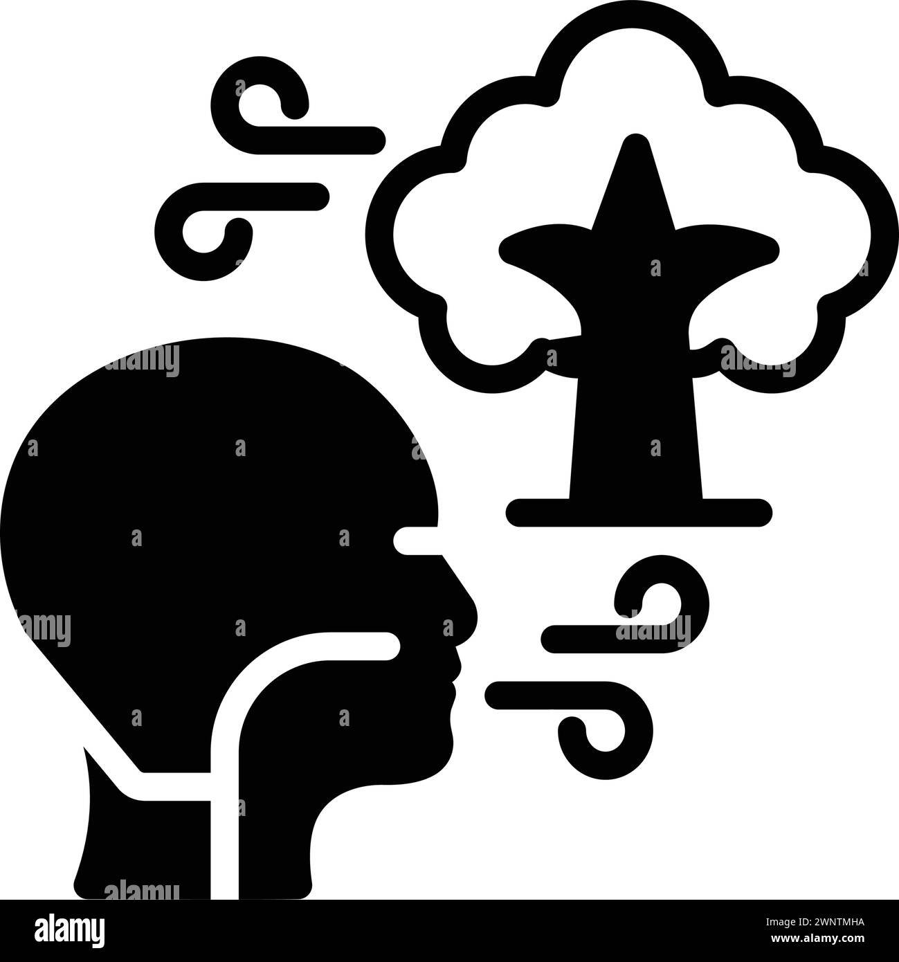 Fresh breathing illustration Stock Vector Images - Alamy