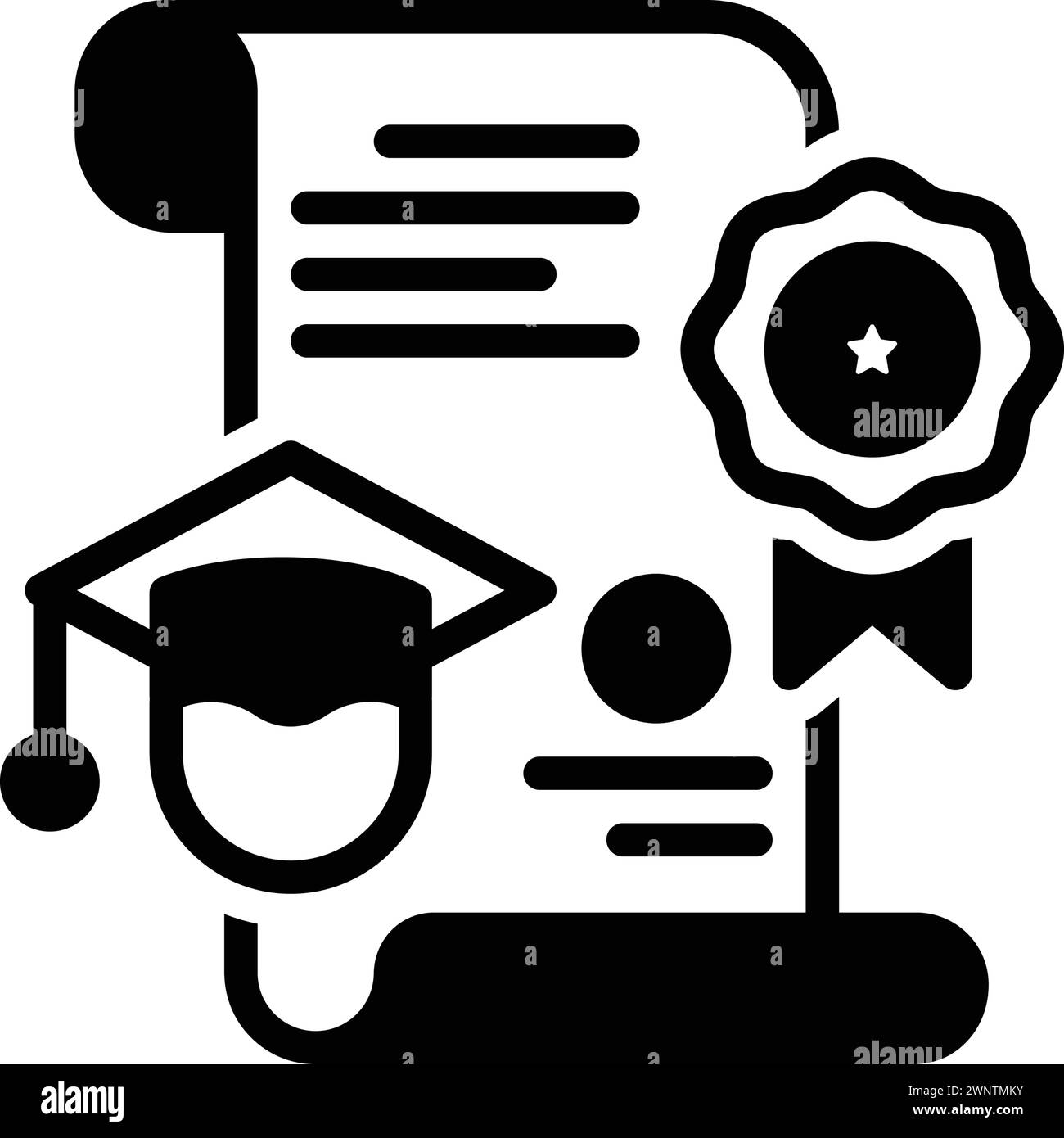 Qualifications vector vectors Black and White Stock Photos & Images - Alamy