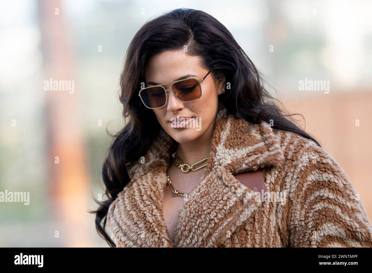 Ashley Graham attends the Stella McCartney Fall/Winter 2024-2025 ready ...