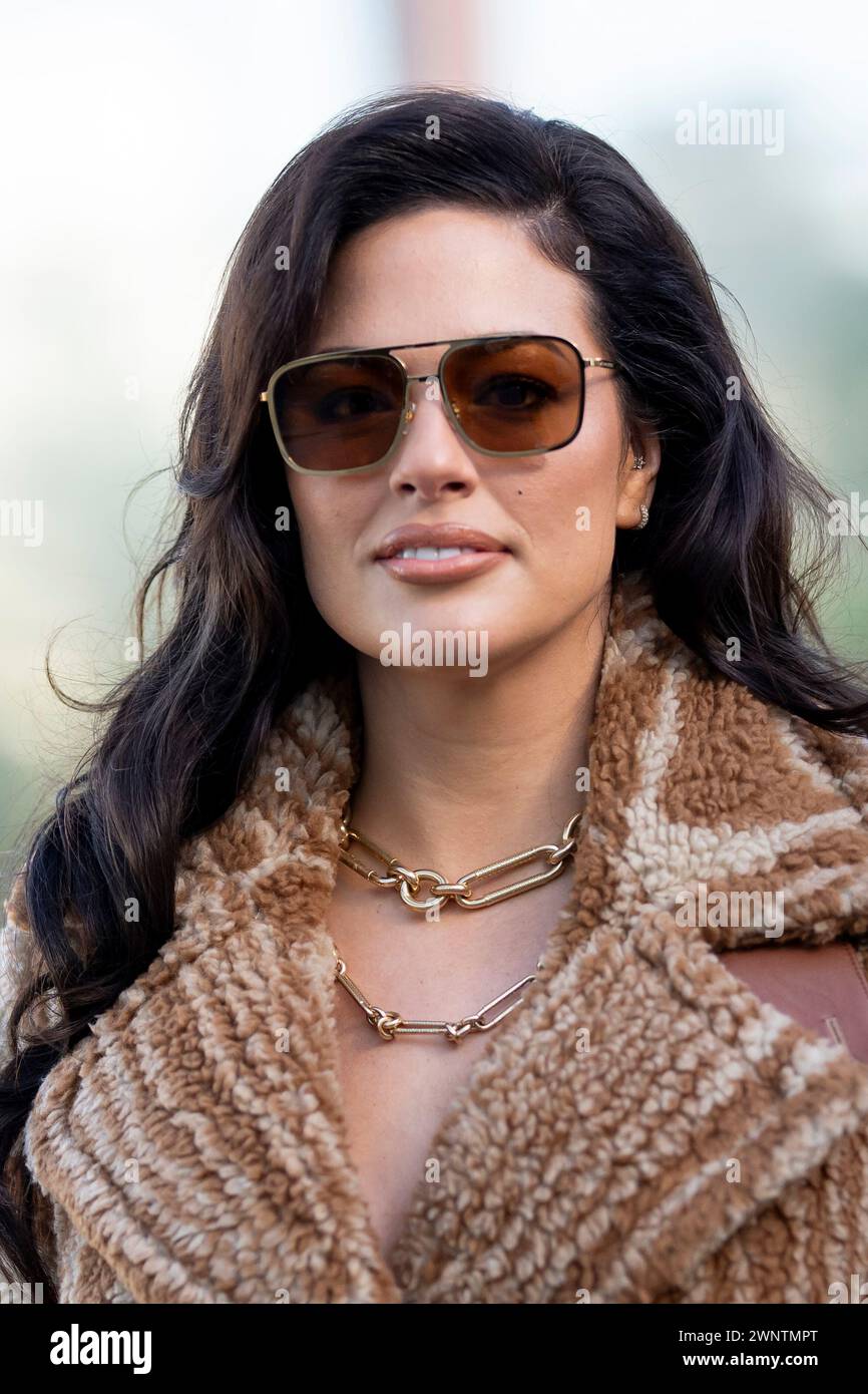 Ashley Graham attends the Stella McCartney Fall/Winter 2024-2025 ready ...