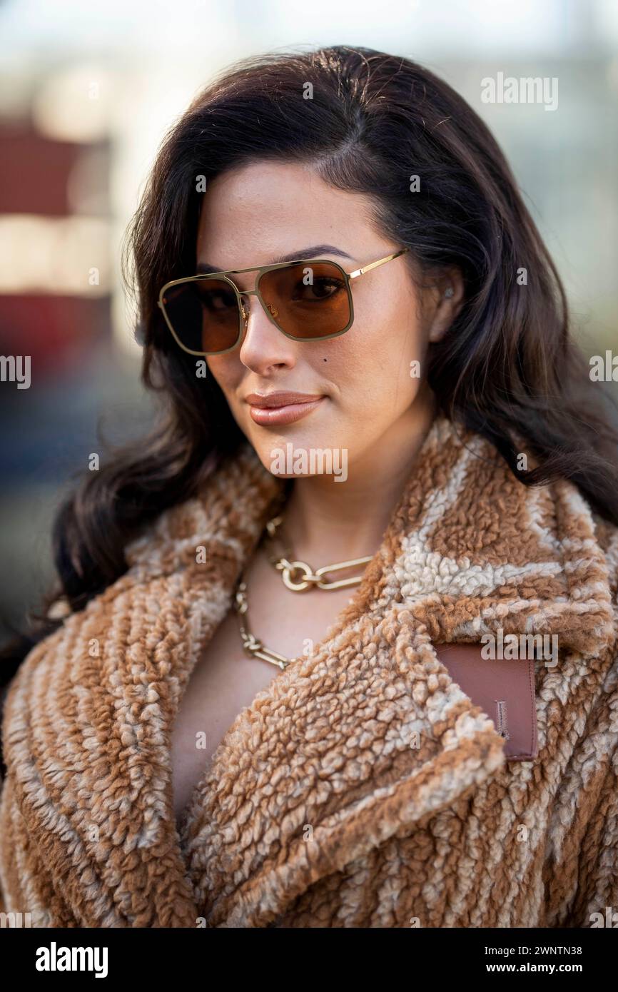 Ashley Graham attends the Stella McCartney Fall/Winter 2024-2025 ready ...