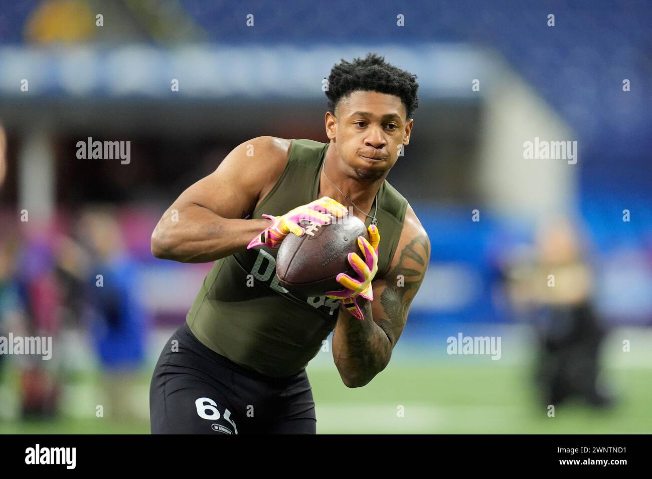 Texas Tech defensive back Dadrion Taylor-Demerson runs a drill at the ...
