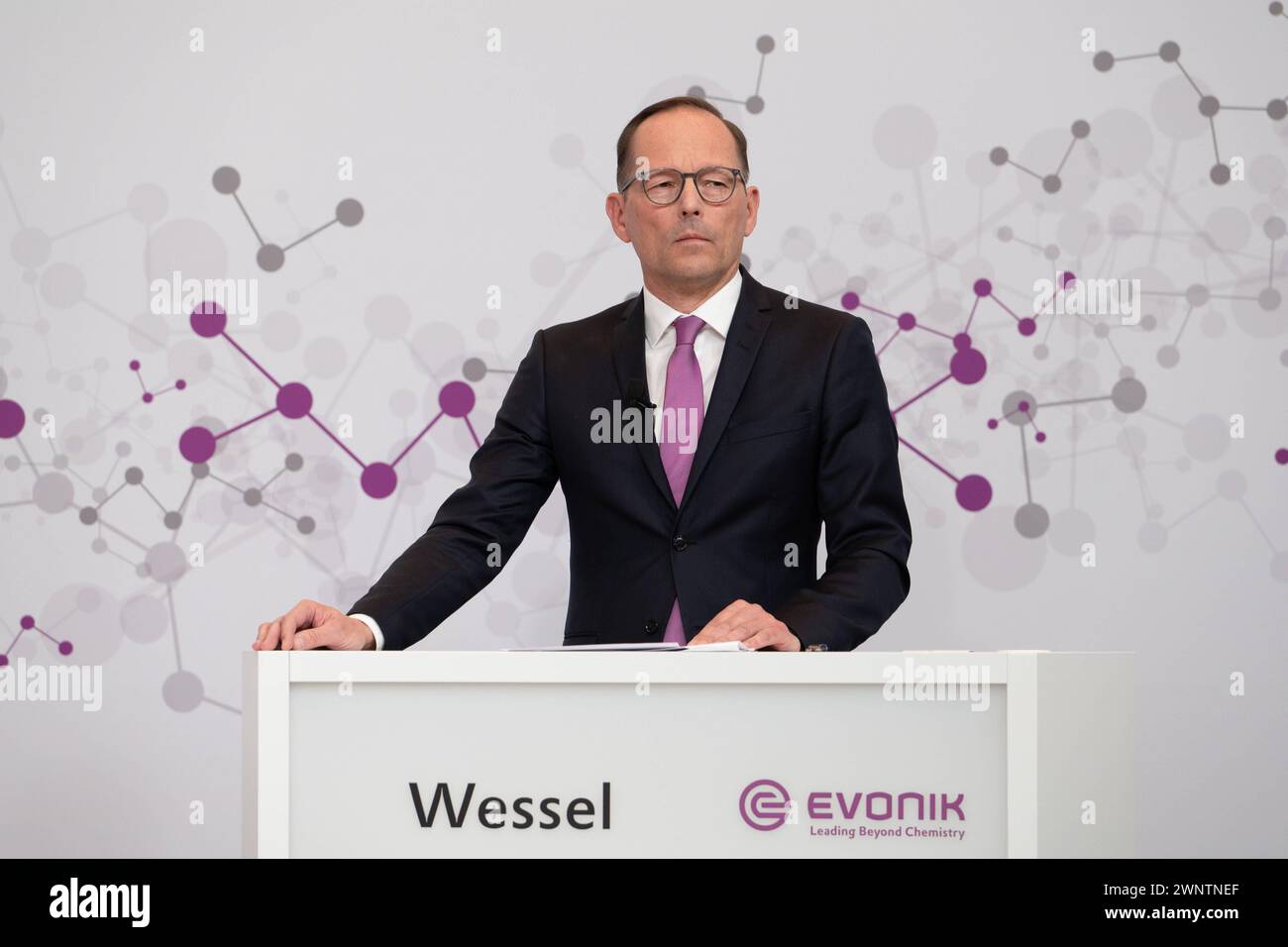 Thomas WESSEL, Vorstandsmitglied, Bilanzpressekonferenz der Evonik ...