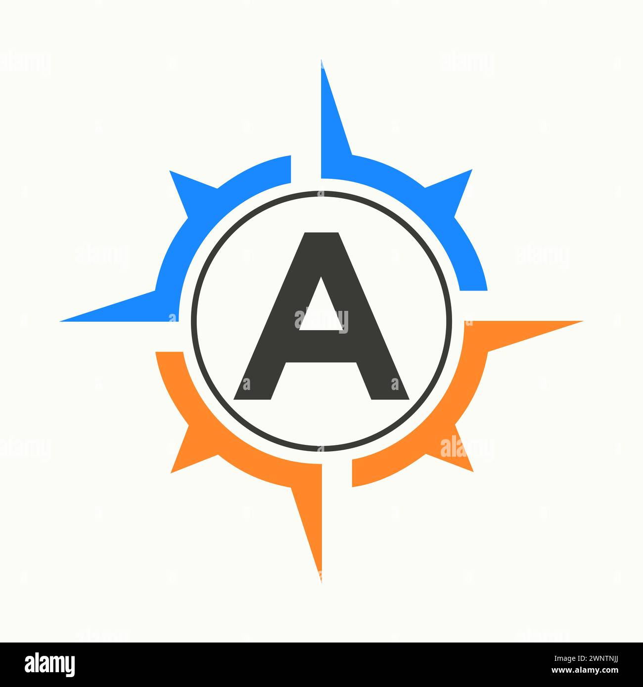 Compass logo hi-res stock photography and images - Alamy