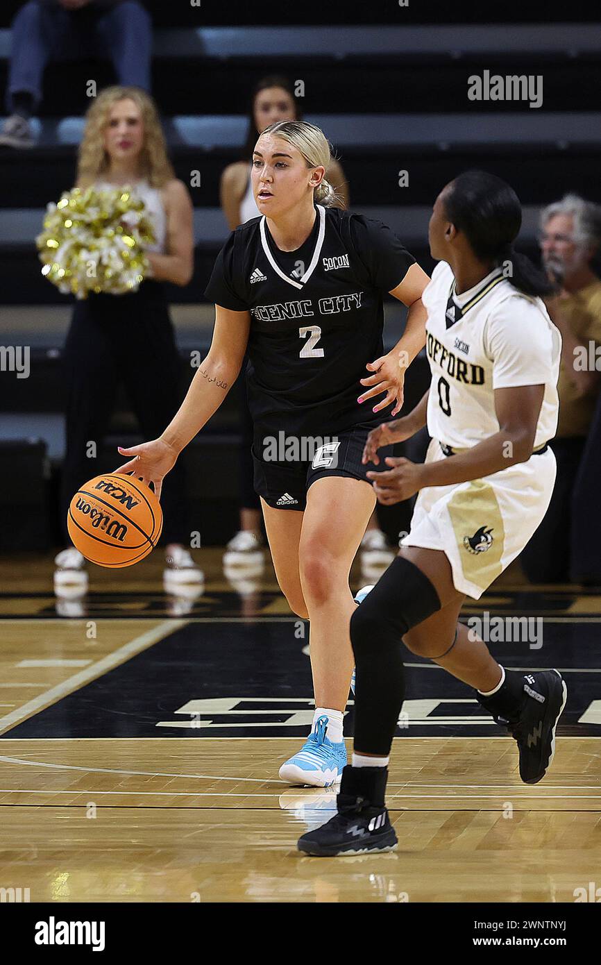 SPARTANBURG, SC - MARCH 02: Chattanooga Mocs guard Hannah Kohn (2 ...