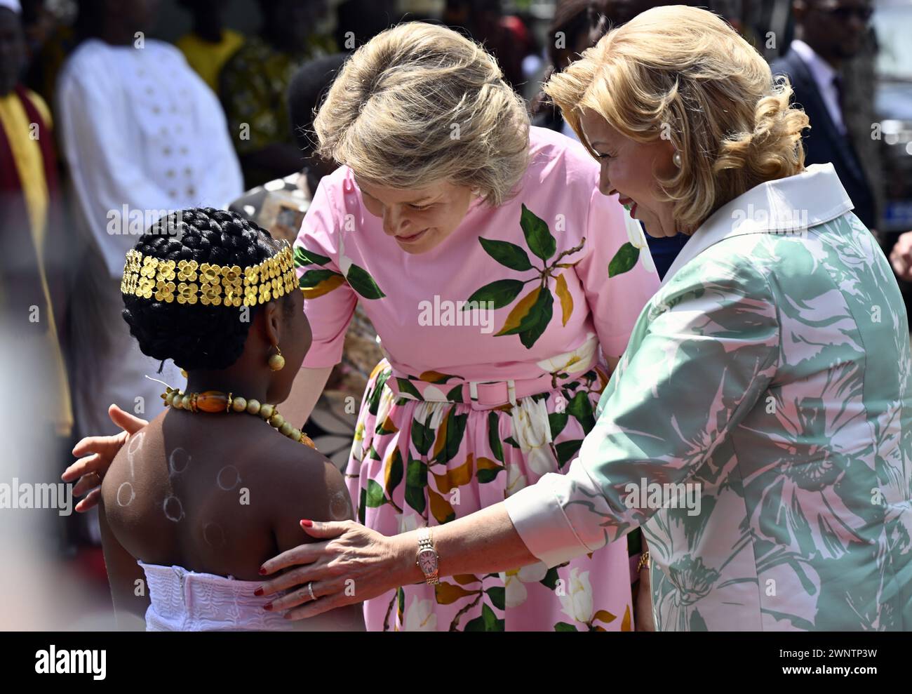 Bingerville, Ivory Coast. 04th Mar, 2024. Queen Mathilde of Belgium and ...