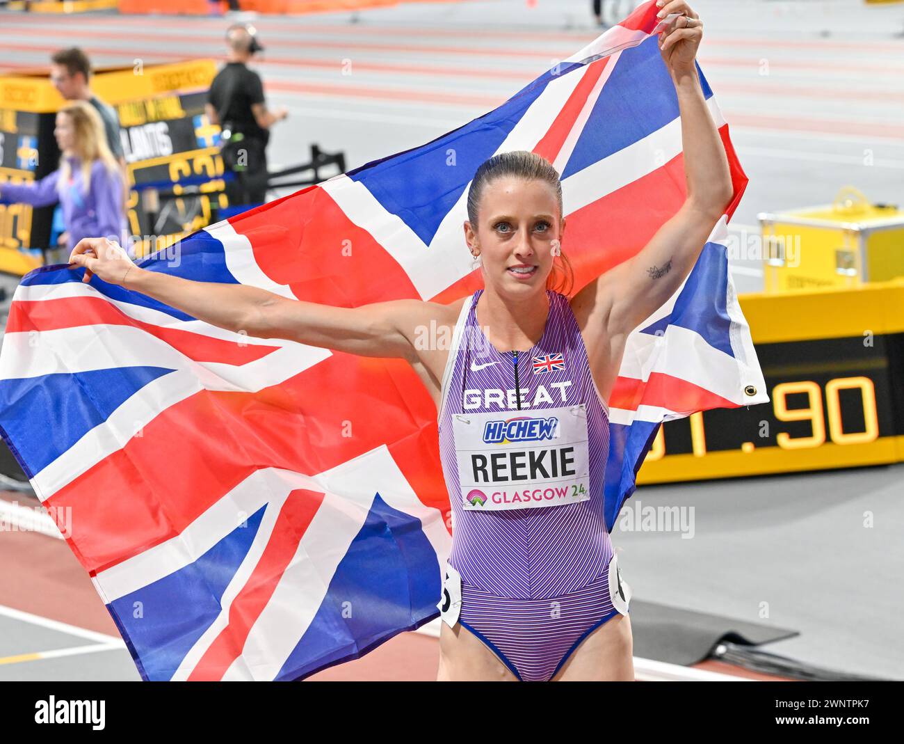Glasgow, Scotland, UK. 03rd Mar, 2024. Womens 800m Final. Jemma REEKIE ...