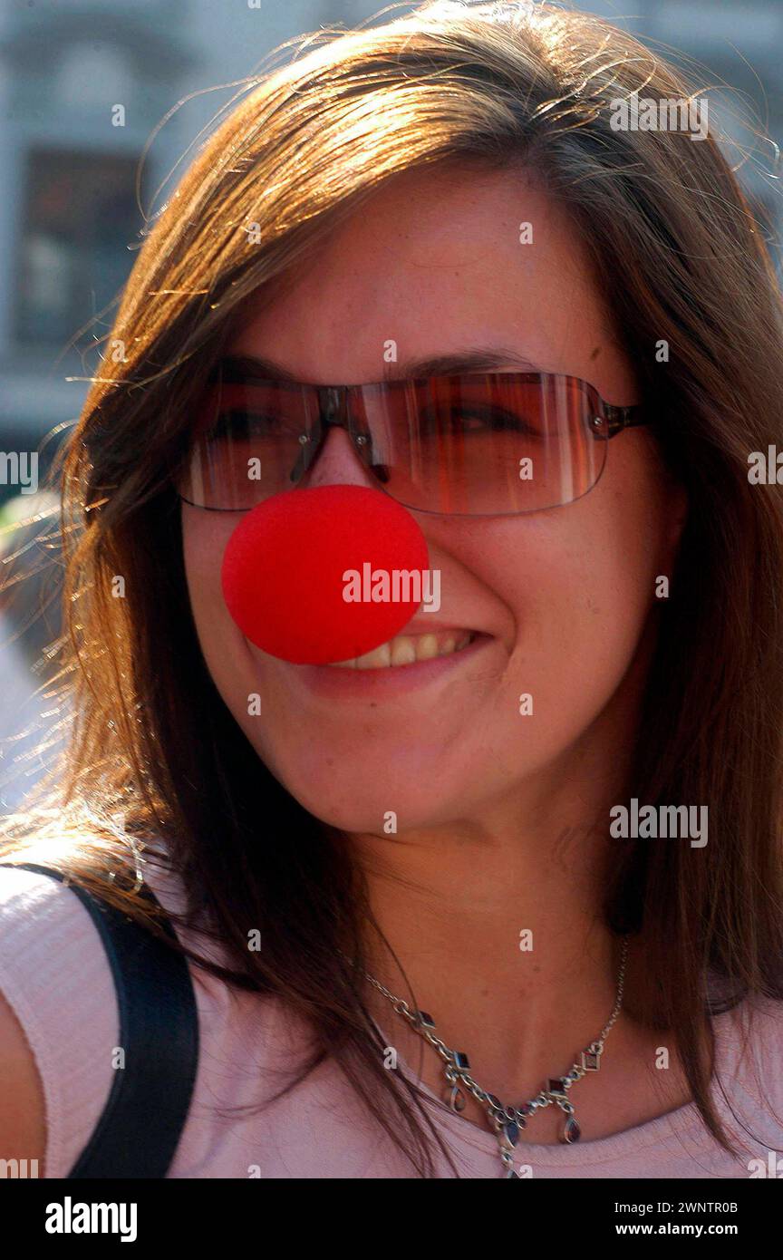 red nose as symbol for clowndoctor, laughter as medicine and therapy ...