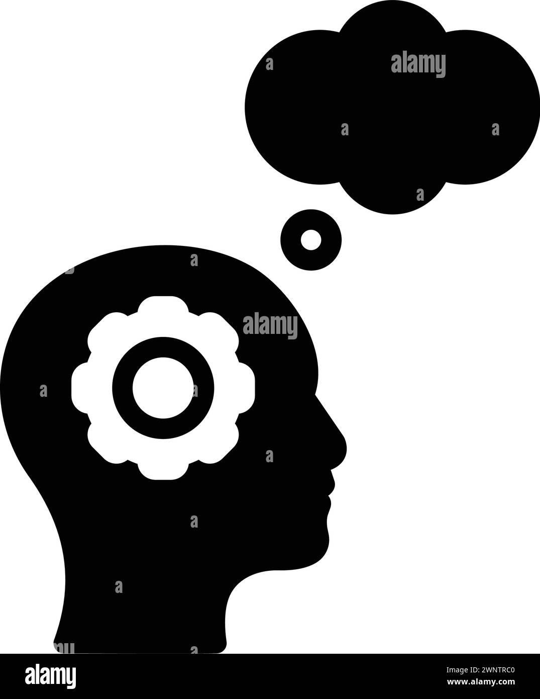 Thoughts icon Black and White Stock Photos & Images - Alamy