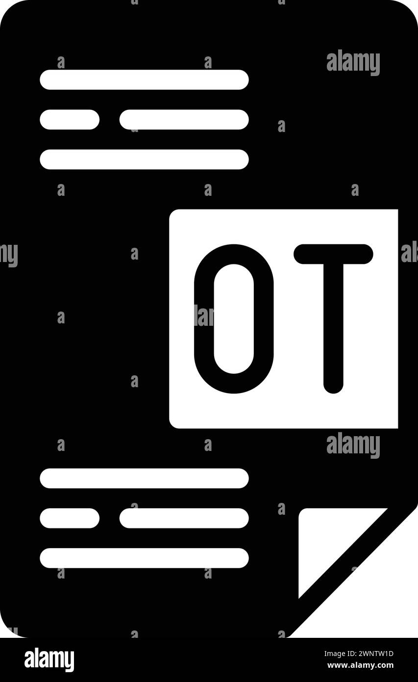 Icon for ot,letter Stock Vector Image & Art - Alamy