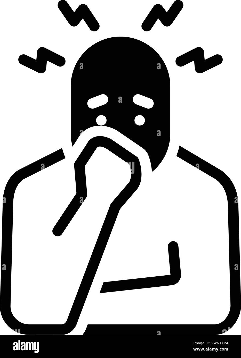 Icon for concerned,anxious Stock Vector Image & Art - Alamy