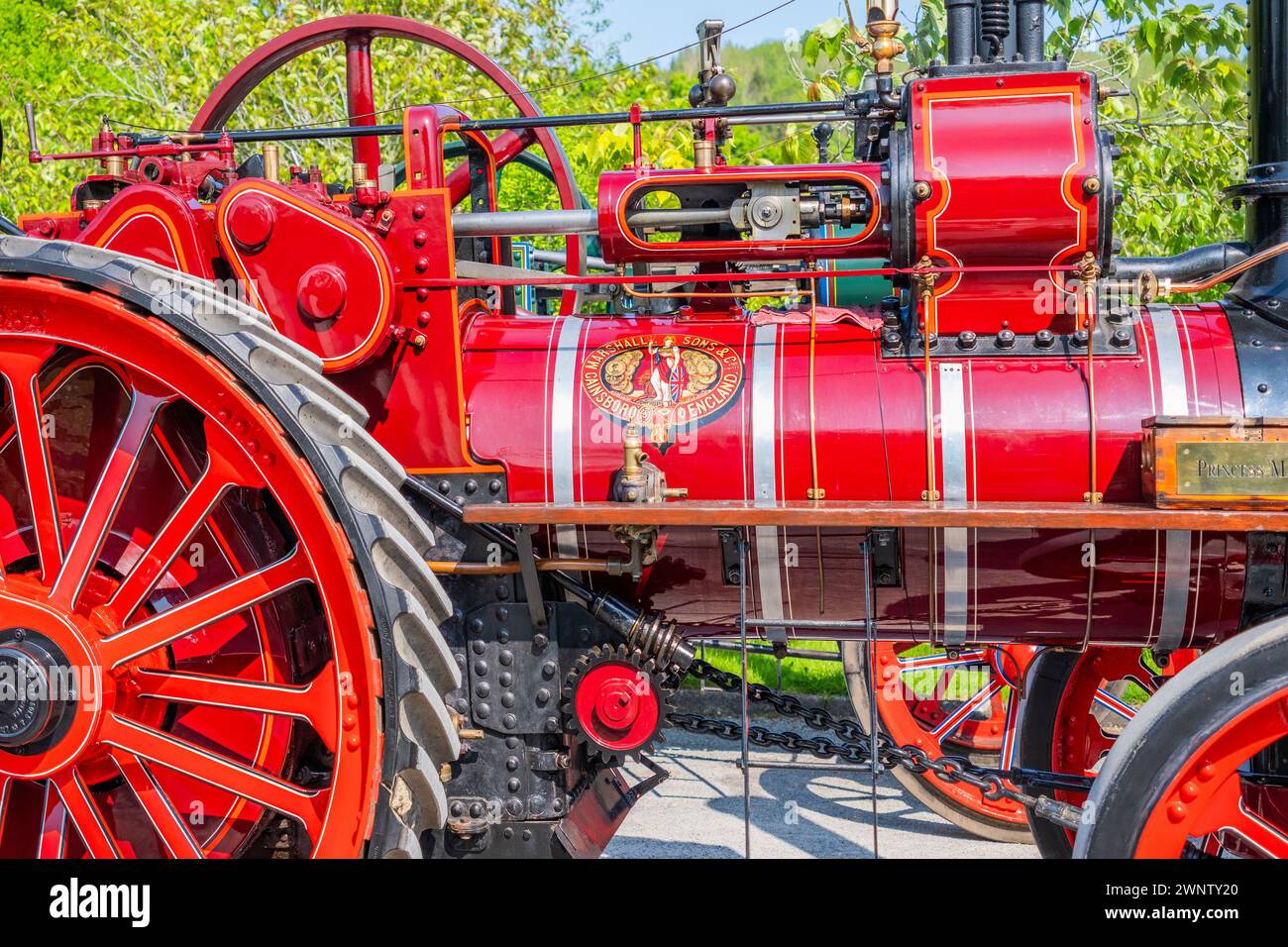 steam engine cotswolds gloucestershire england uk Stock Photo - Alamy