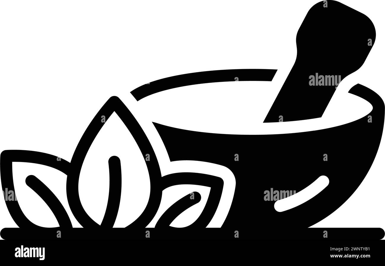 Icon for herbs,mortar pestle Stock Vector Image & Art - Alamy