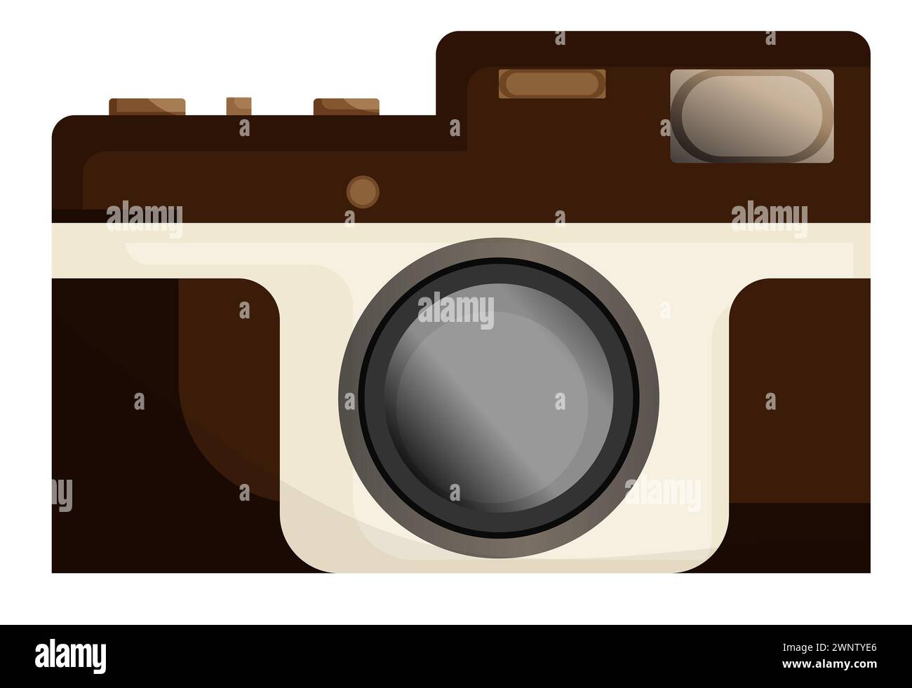 Retro camera illustration, graphic camera clipart Stock Photo - Alamy