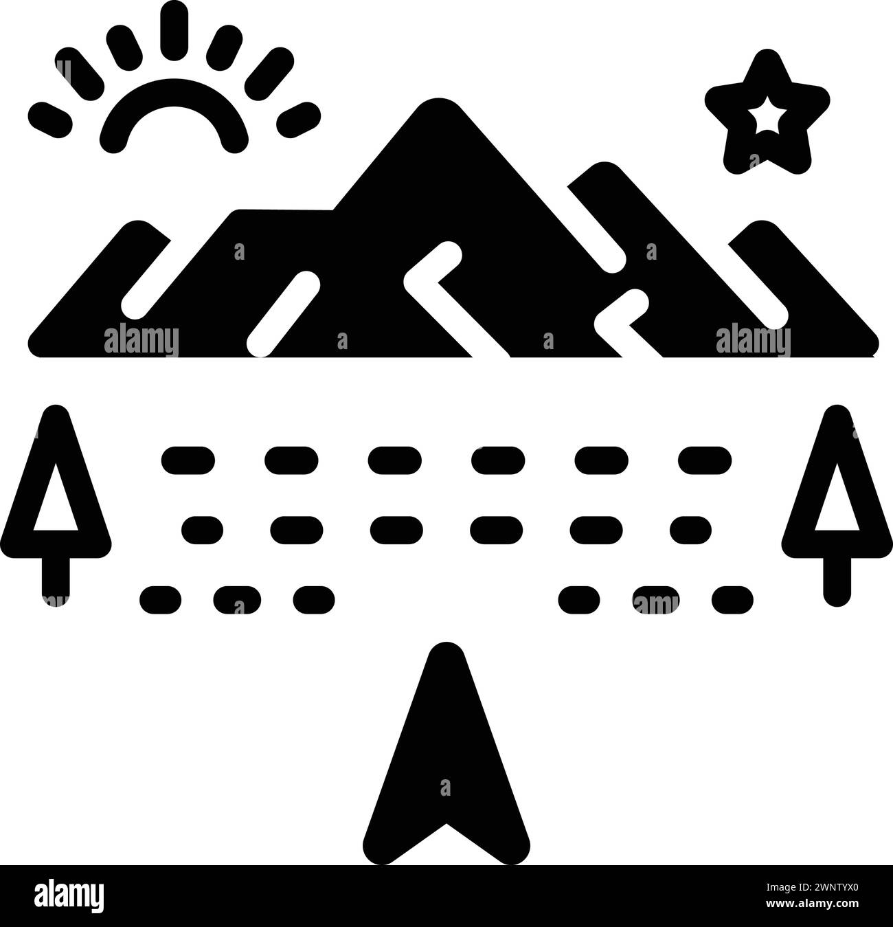 Icon for northern,landscape Stock Vector Image & Art - Alamy