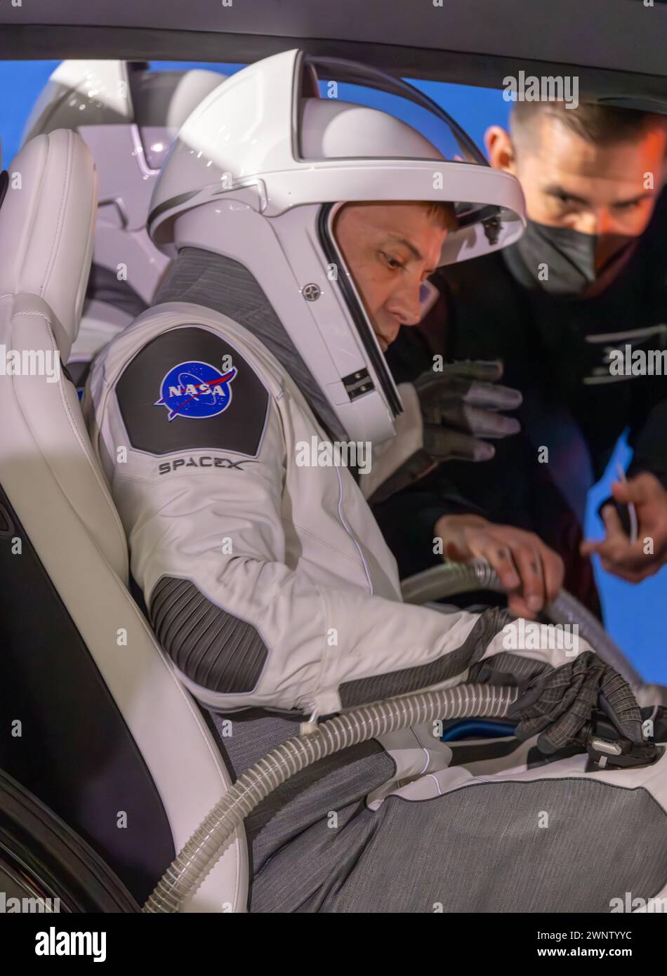 USA. 03rd Mar, 2024. At 7:33 PM NASA SpaceX Crew 8 walkout from the ...