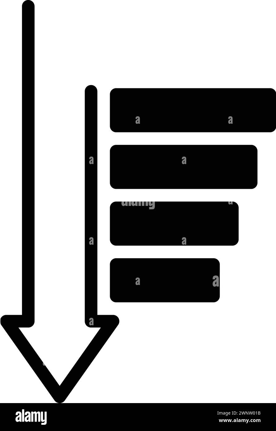 Descending order Stock Vector Images - Alamy