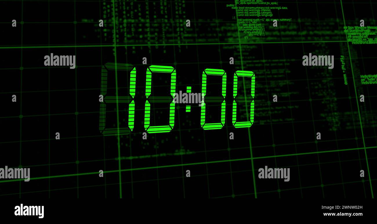 Digital clock display counting hi-res stock photography and images - Alamy
