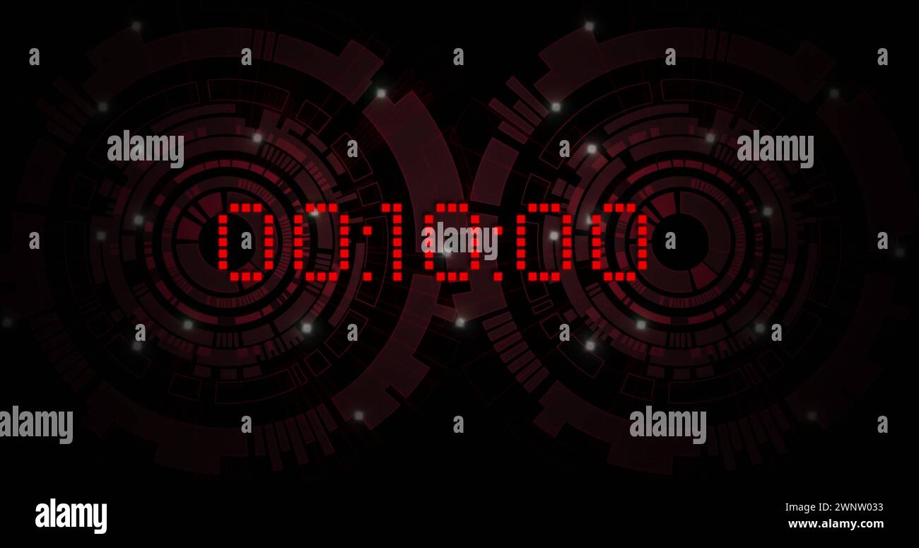 Red black digital electronic hi-res stock photography and images - Alamy