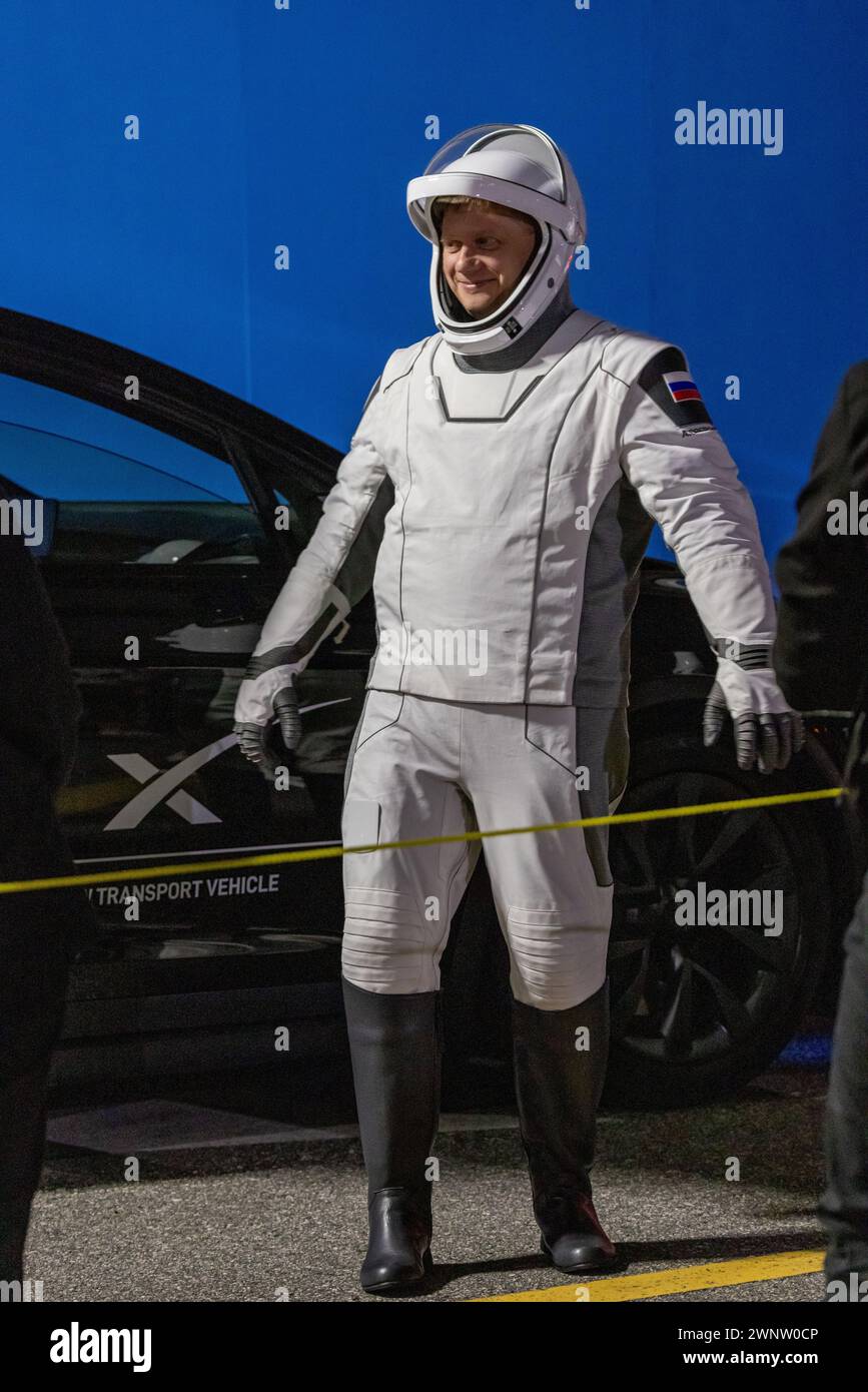 USA. 03rd Mar, 2024. At 7:33 PM NASA SpaceX Crew 8 walkout from the ...