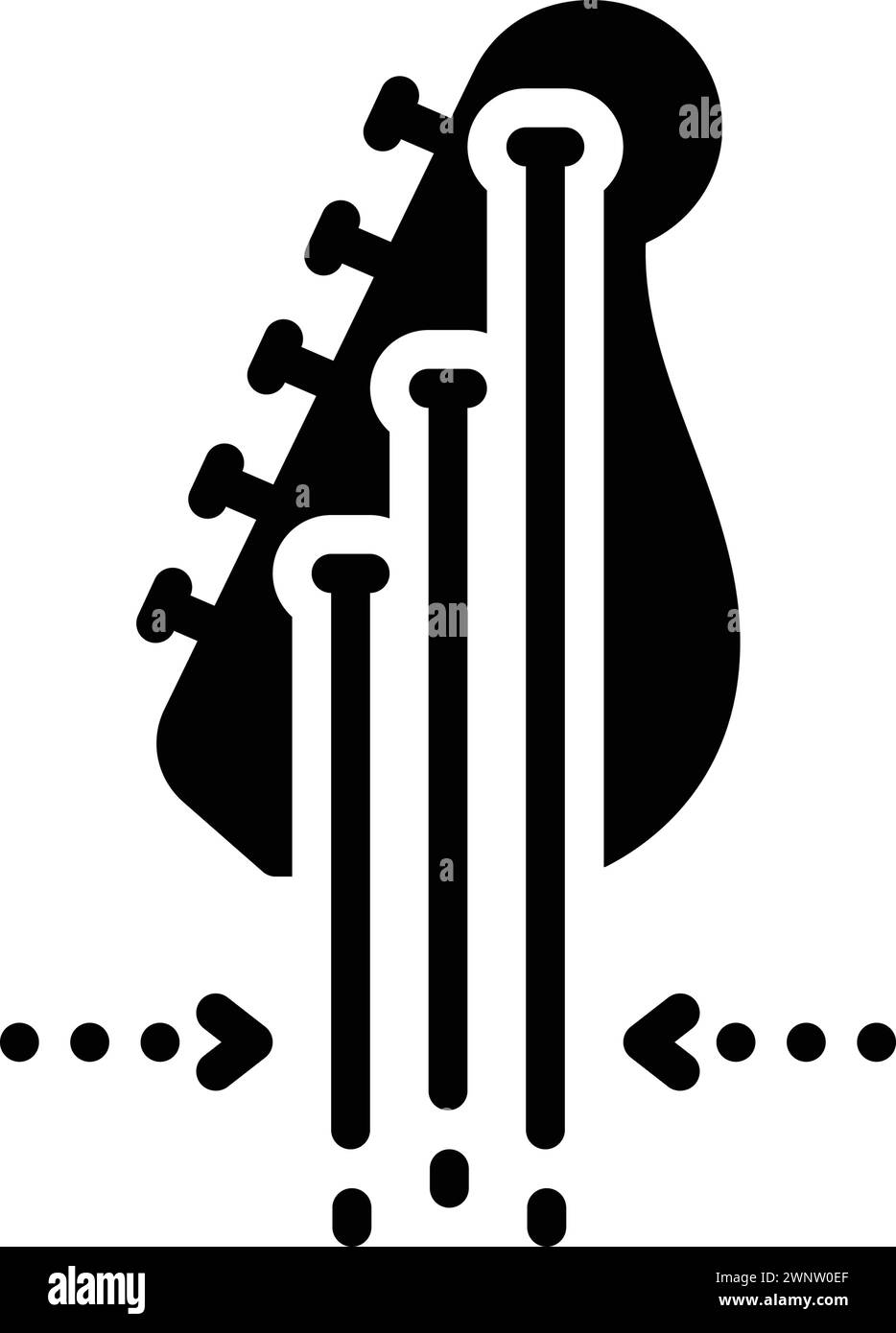 Vibrations of the strings Stock Vector Images - Alamy