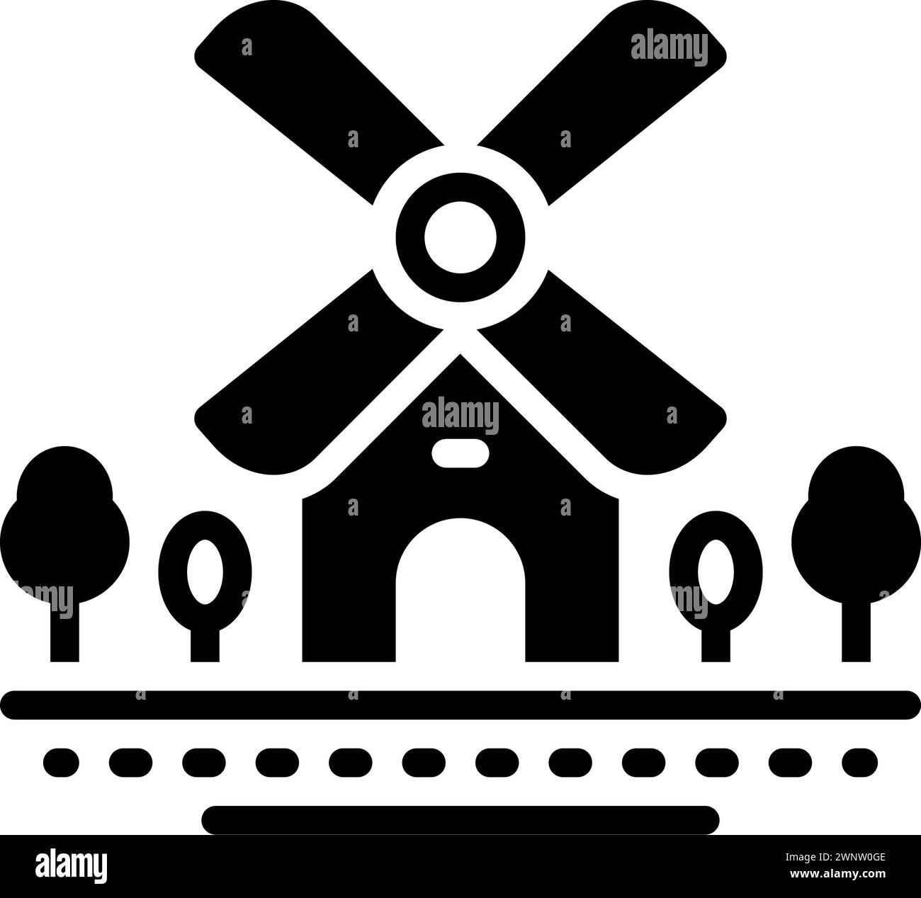 Icon for mills,landscape Stock Vector Image & Art - Alamy