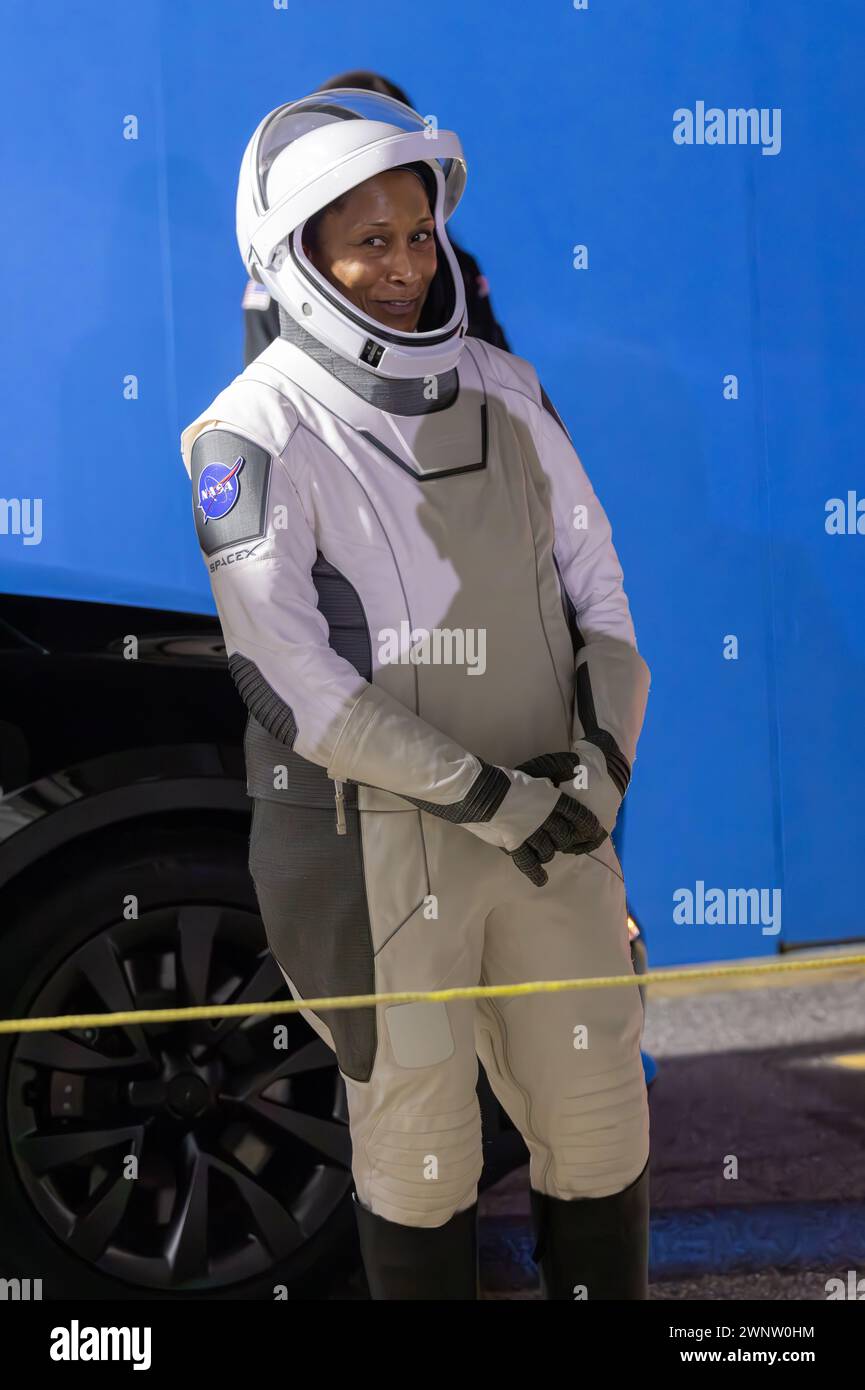 USA. 03rd Mar, 2024. At 7:33 PM NASA SpaceX Crew 8 walkout from the ...