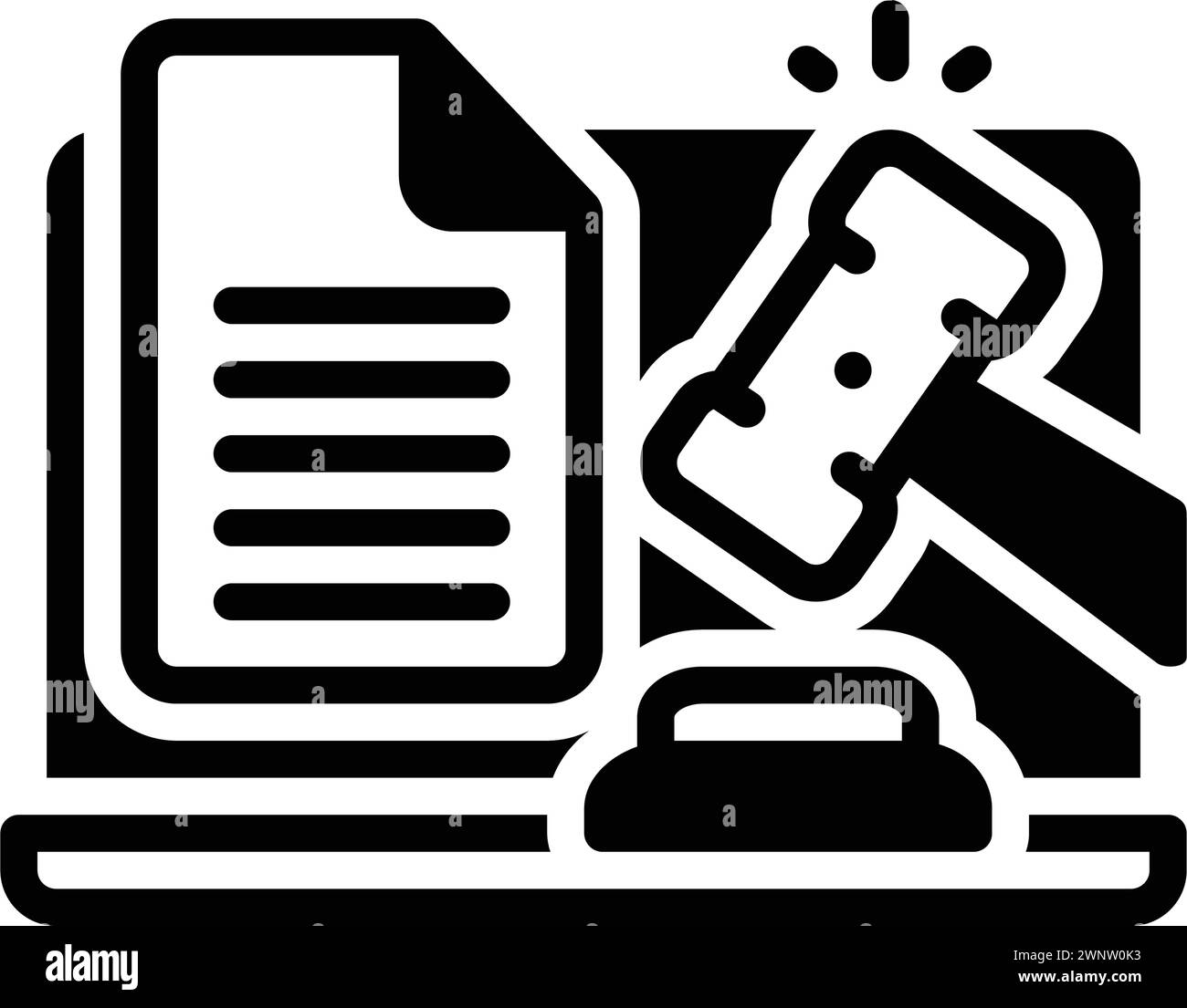 Icon law case constitution Cut Out Stock Images & Pictures - Alamy
