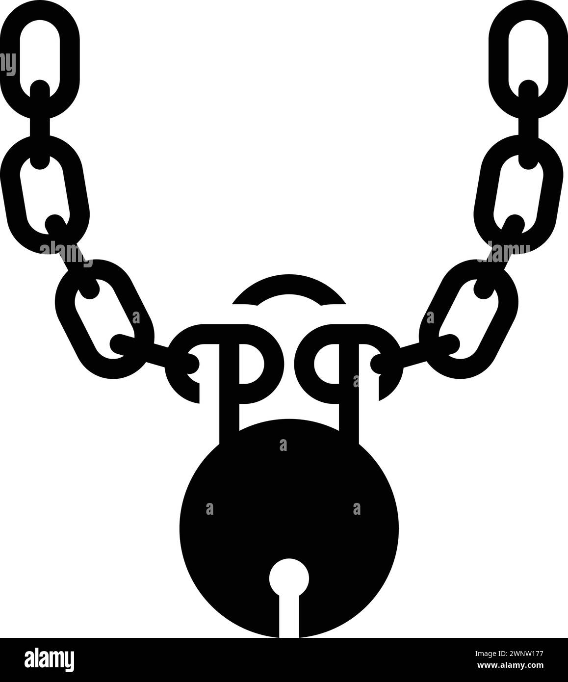 Icon for chains,chain with lock Stock Vector Image & Art - Alamy