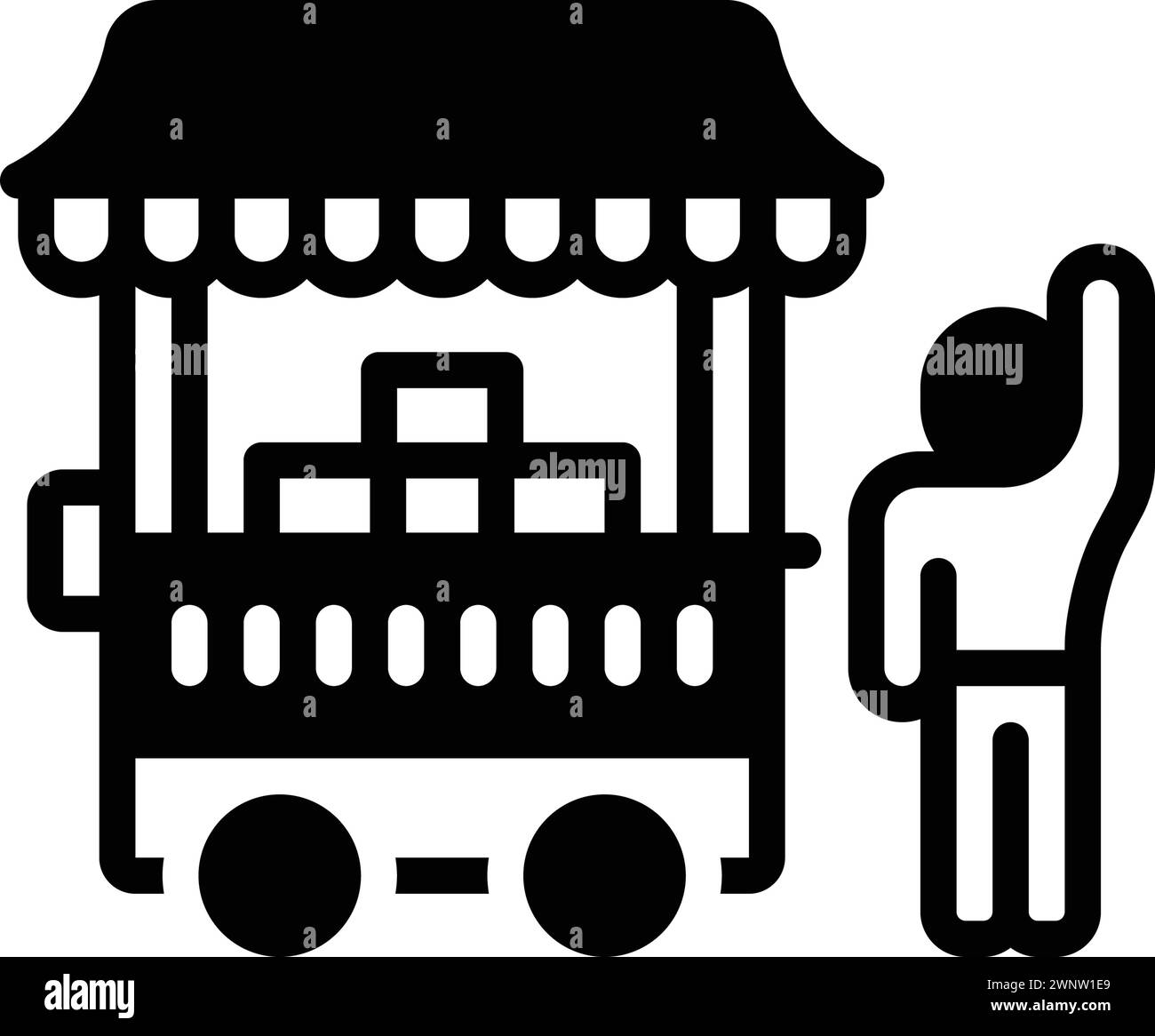 Shop sellers Stock Vector Images - Alamy