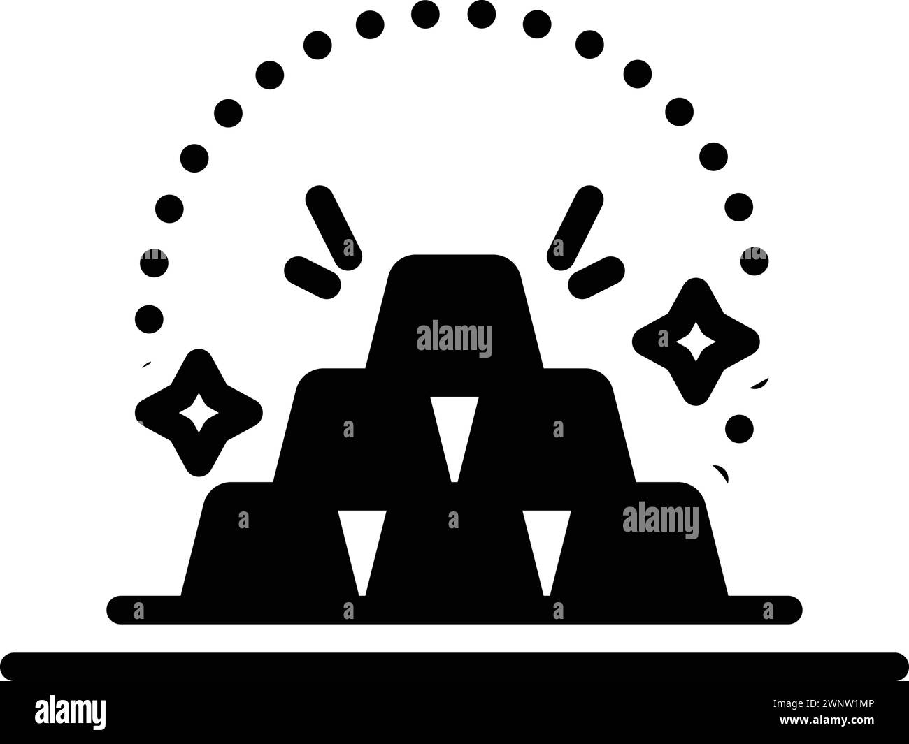 Stack gold bar ingot Black and White Stock Photos & Images - Alamy