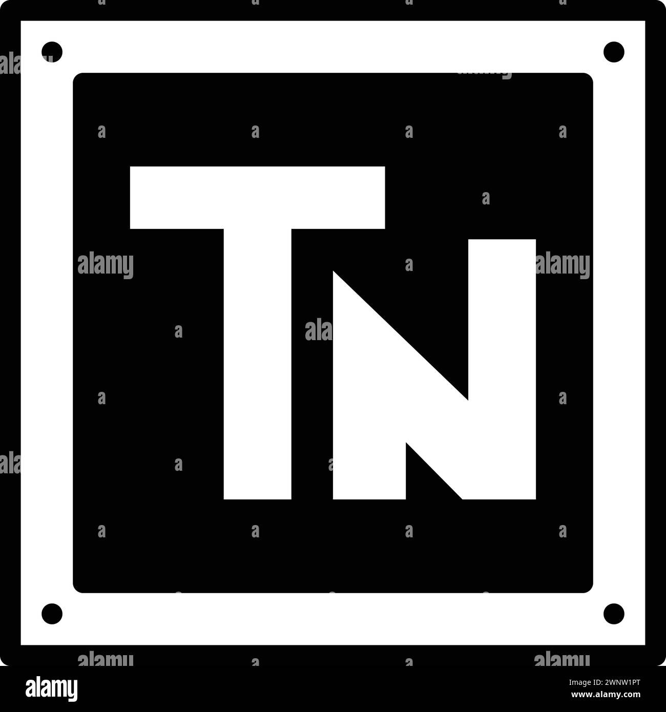 Tn alphabets Stock Vector Images - Alamy