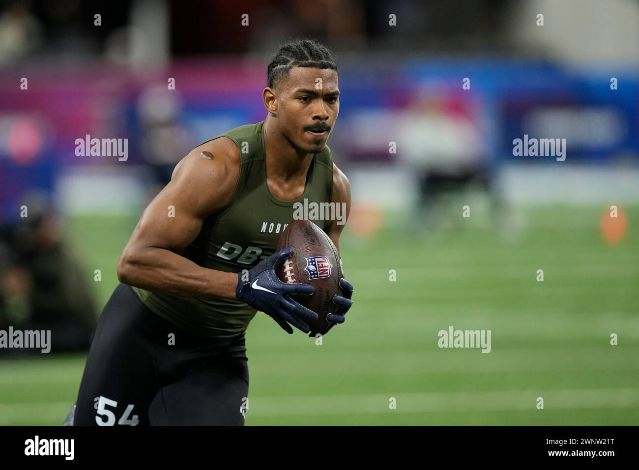 California defensive back Patrick McMorris runs a drill at the NFL ...