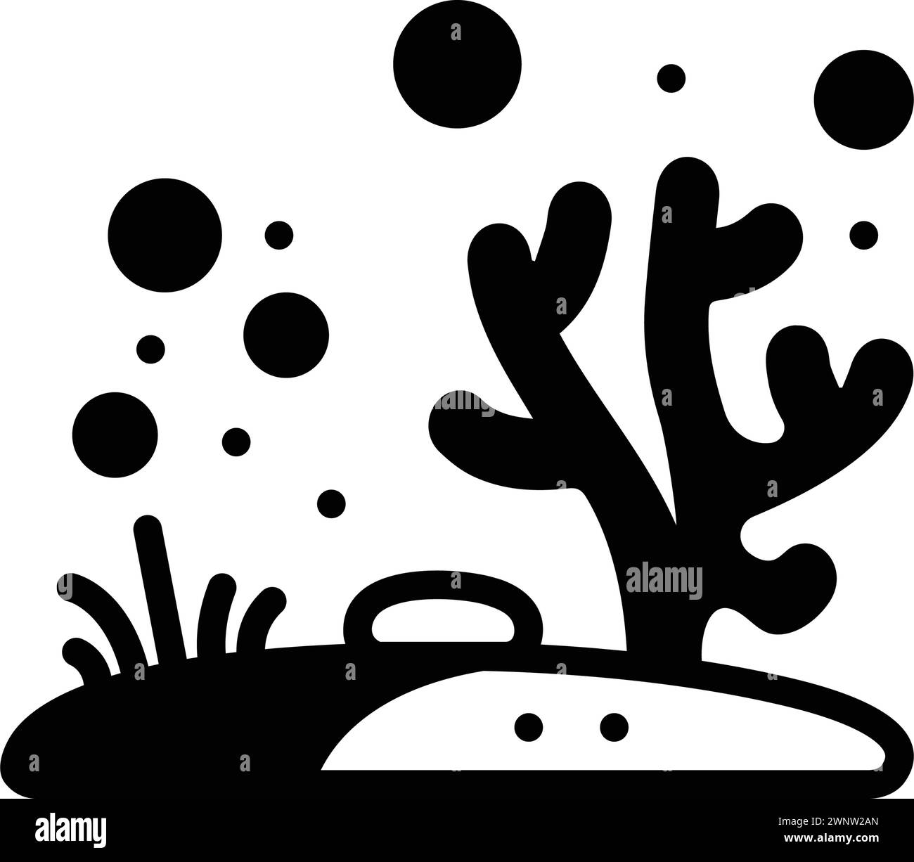 Coral icon Black and White Stock Photos & Images - Alamy
