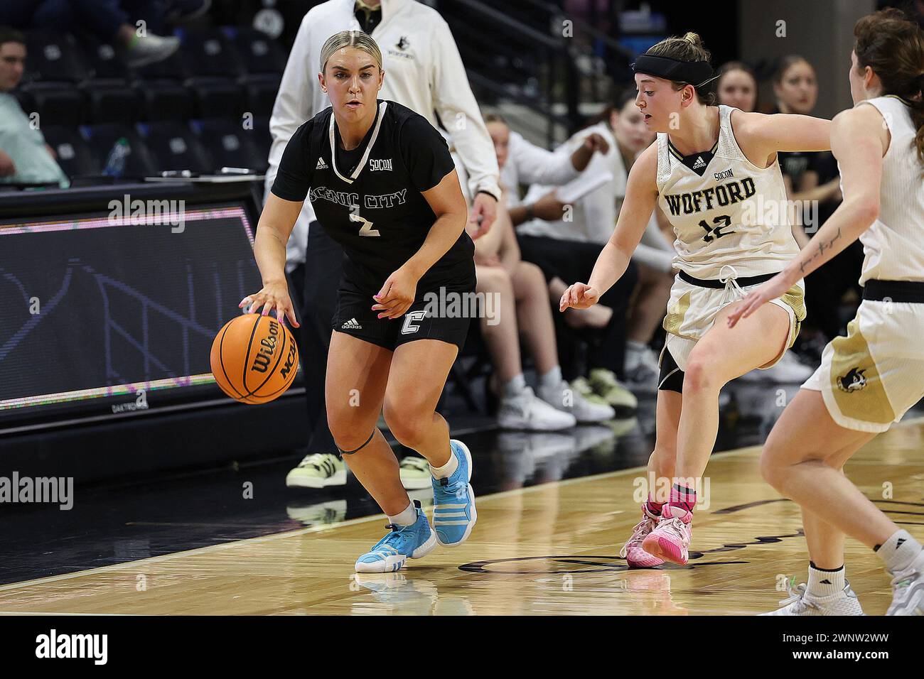 SPARTANBURG, SC - MARCH 02: Chattanooga Mocs guard Hannah Kohn (2 ...