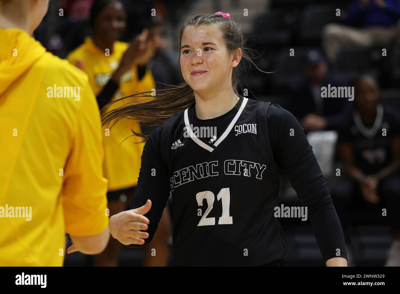 SPARTANBURG, SC - MARCH 02: Chattanooga Mocs guard Addie Porter (21 ...