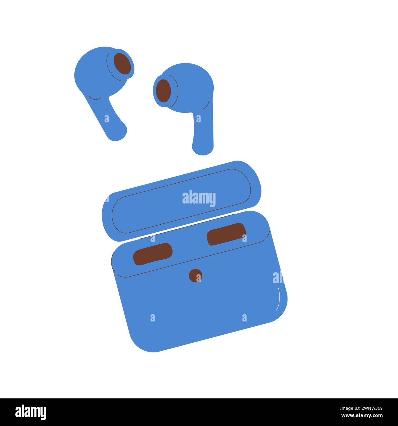 Earbuds in case Stock Vector Images - Alamy