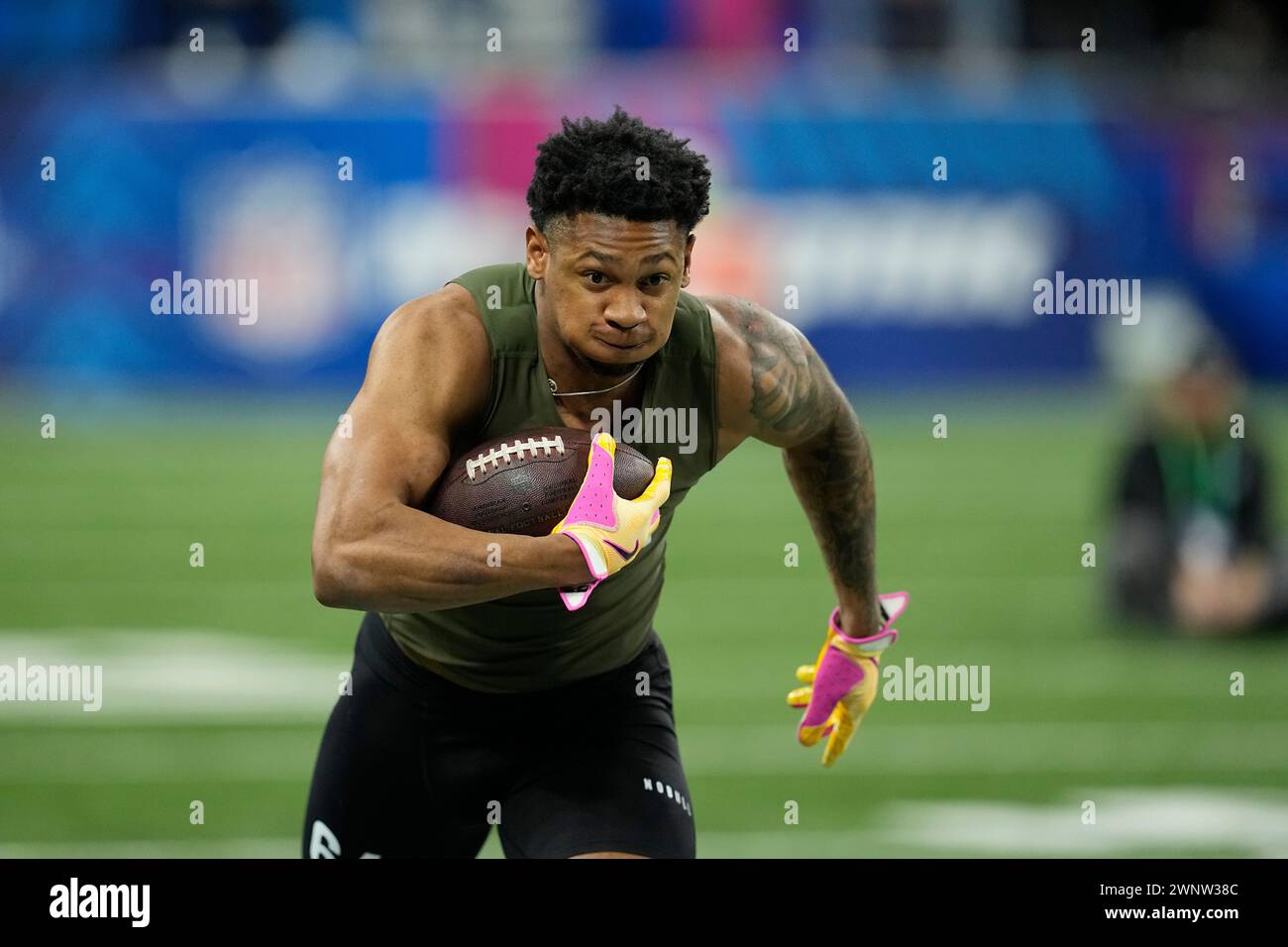 Texas Tech defensive back Dadrion Taylor-Demerson runs a drill at the ...