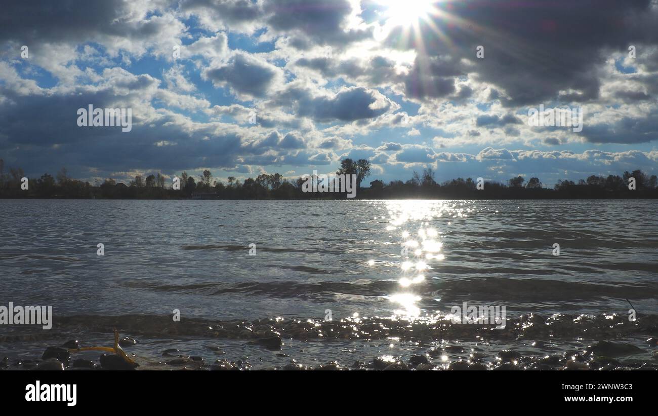 River flow watercourse. Natural course from the source down to the ...