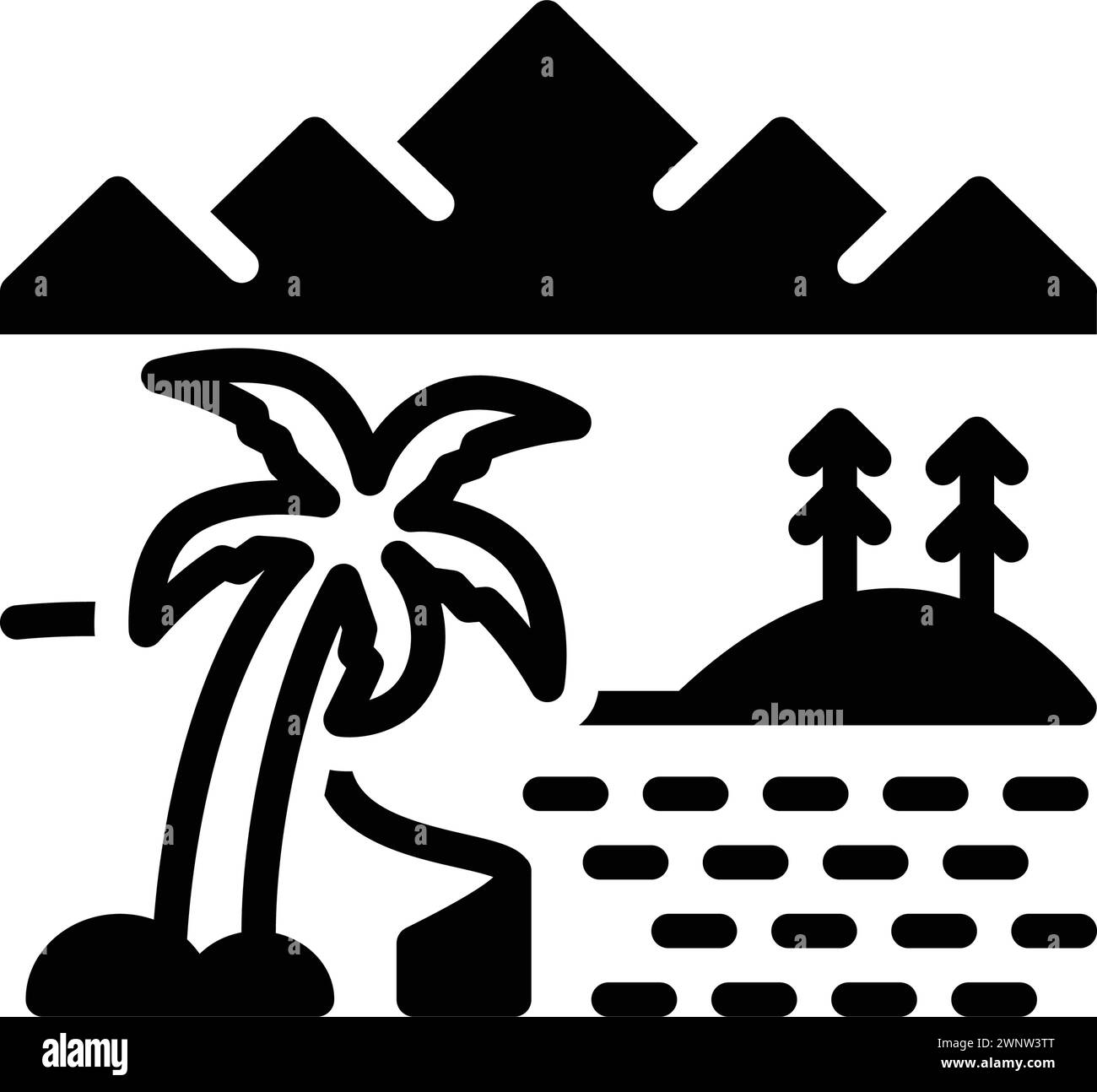 Icon for oasis,saudi Stock Vector Image & Art - Alamy