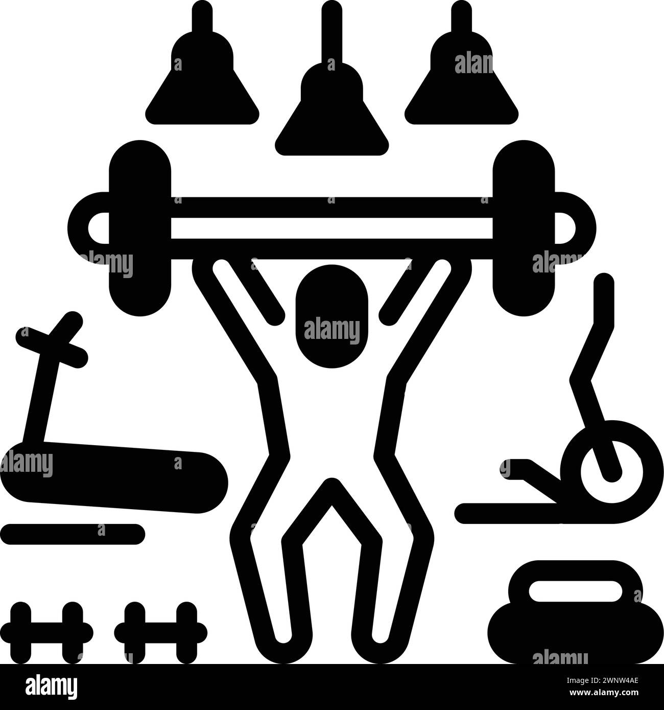 Icon for gym,gymnasium Stock Vector Image & Art - Alamy