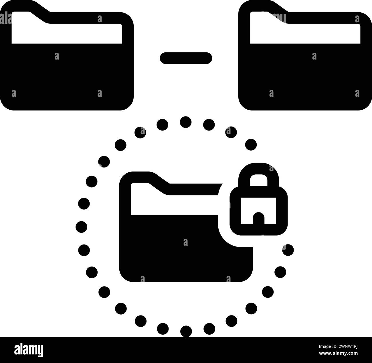 Secret folder icon logo hi-res stock photography and images - Alamy