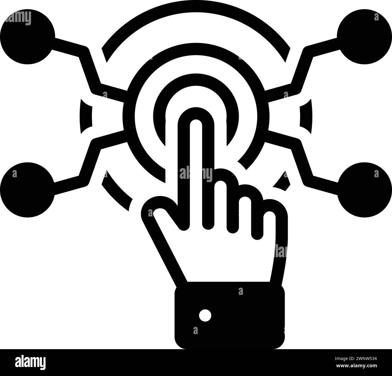 Interactive technology vector vectors Black and White Stock Photos ...