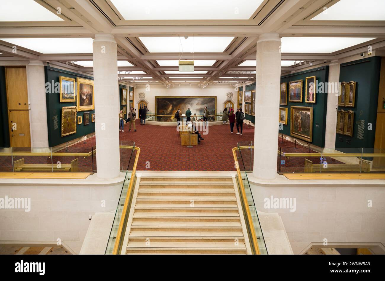 General view of painting collection / paintings inside and the interior ...