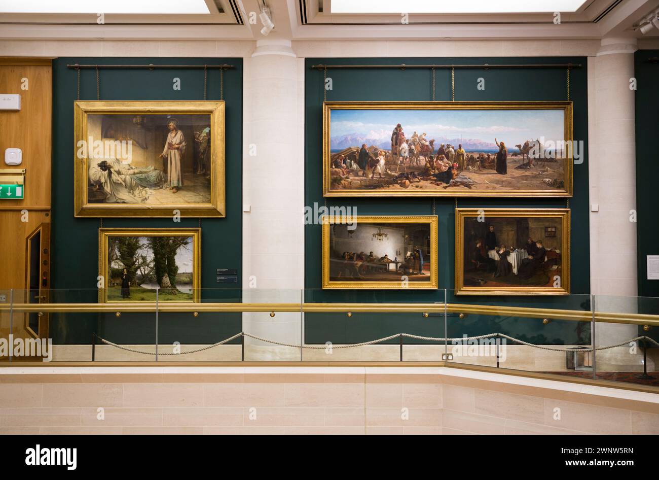 General view of painting collection / paintings inside and the interior ...