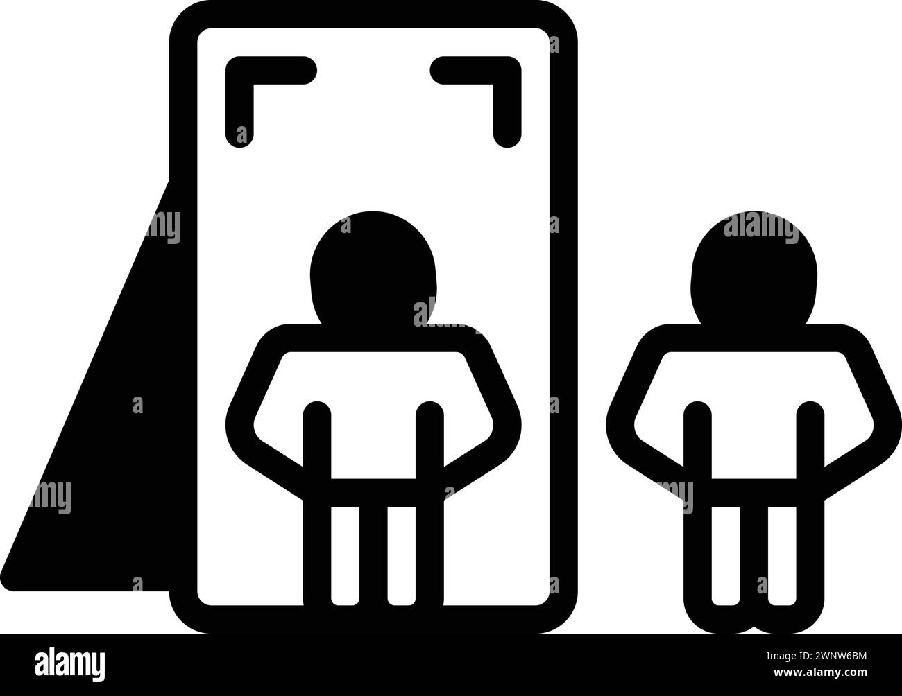 Self reflection symbol Black and White Stock Photos & Images - Alamy