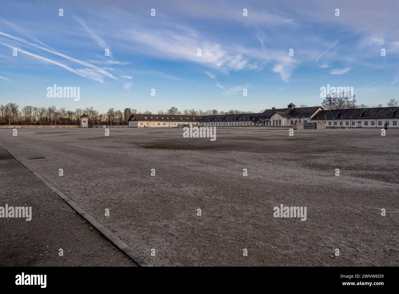 Dachau Concentration Camp Buildings in Germany Stock Photo - Alamy